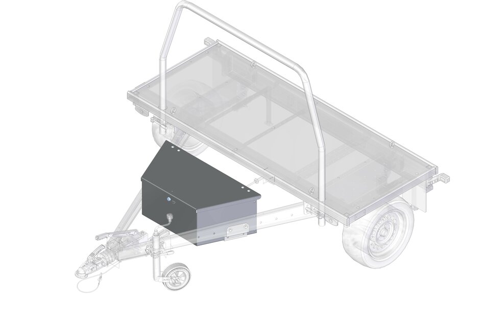 Aluminium box for V drawbar | Alko-Tech